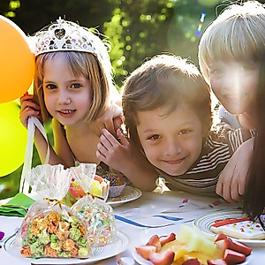 Labeol Cellophane Bags 300Pcs 5X7 Treat Bags with Ties Goodie Bags Clear Plastic Bags for Packaging Favor Gift Cookie Candy Bakery