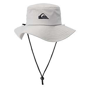 Quiksilver mens Bushmaster Sun Protection Floppy Visor Bucket Hat, Sleet, Large US