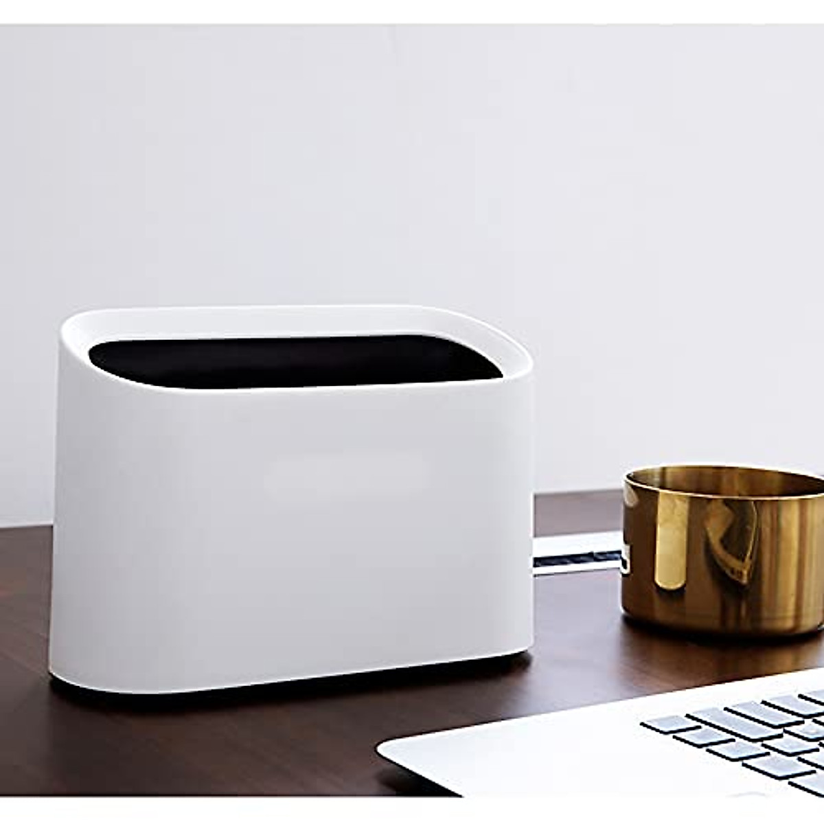 SOUJOY 3 Pack Mini Trash Can, Plastic Tiny Desktop Trash can, Waste Garbage Bin, Wastebasket Dispenser for Countertop, Bathroom, Vanity, Desktop, Tabletop or Coffee Table