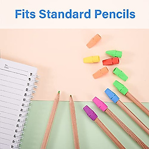 Sooez 120 Pack Pencil Erasers, Pencil Top Erasers Cap Erasers Eraser Tops Pencil Eraser Toppers Eraser Studying Supplies for Teachers Eraser Pencil Erasers, 7 Colors
