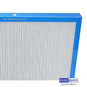 PUREBURG Replacement True HEPA Filter Kit Compatible with HoMedics Total Clean AF-20 AP-25 AR-20 Air Purifiers,Part Number AF-20FL AP-25CRF AF-25, H13 Activated carbon Air Clean Dust,1+4