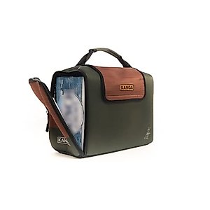 Kanga Insulated Cooler Bag - Soft Cooler Bag - 12 Pack Beer and Seltzer Drink Cooler - Insulated and Durability Tested - Kanga Kase Mate Cooler - Woody