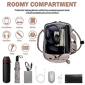 VANKEAN Laptop Backpack and Rolling Laptop Bag for Women