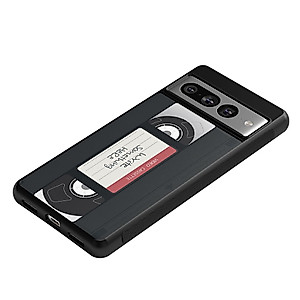 VHS Cassette Tape Personalized Black Rubber Phone Case Compatible With Google Pixel 9 Pro, Pixel 9, Pixel 9 Pro XL, Pixel 8a, Pixel 8 Pro, Pixel 8, 7, 6, 6a, 6 Pro, 5, 4a, 3, 2