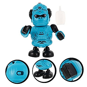Toyvian 1pc King Robot Desktop Toys Kids Mini Toys Office Desk Toys Kids Robot Plaything Electric Toy Kid Electric Robot Toy Plastics, Electronic Components Child Intelligent Doll