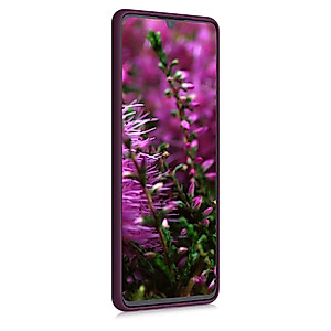 kwmobile Case Compatible with Huawei P30 Case - Soft Slim Protective TPU Silicone Cover - Bordeaux Violet