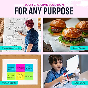 White Kraft Arts and Crafts Paper Roll - 36 inches by 100 Feet (1200 Inch) - Ideal for Paints, Wall Art, Easel Paper, Fadeless Bulletin Board Paper, Gift Wrapping Paper and Kids Crafts - Made in USA