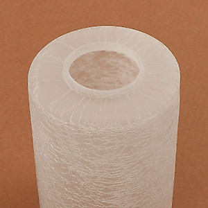 Eumyviv Frosted Glass Lamp Shade with Crackle Finish, 2 Pack Cylinder Glass Light Cover Replacement with 1-5/8-inch Fitter Opening for Wall Sconce Chandelier A00027