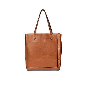 Madewell Women's Medium Transport Tote, English Saddle, Tan, Brown, One Size
