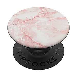 Pink Marble Pop Socket for Phone PopSockets Marble Pink PopSockets Swappable PopGrip