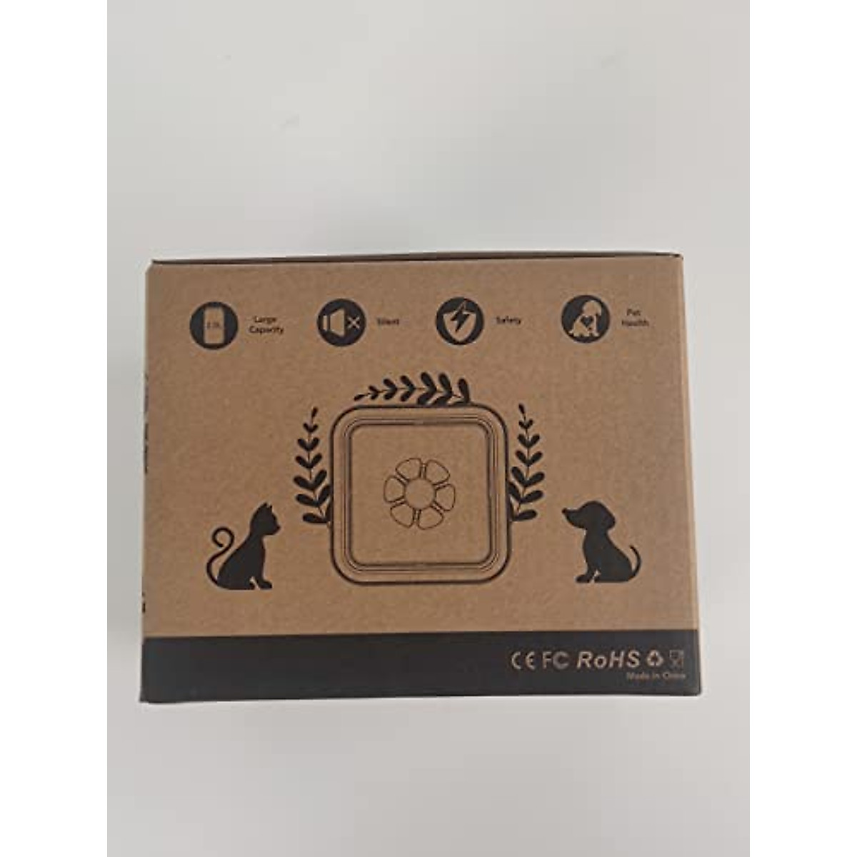 AONBOY Cat Water Fountain, Ultra Silent Cat Fountain 67oz/2L, with LED Light, Activated Carbon Filter, Pet Water Fountain for Cats and Small Dogs