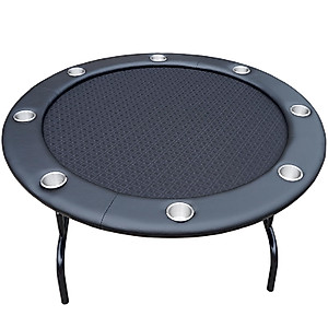 Speed Cloth Poker Table Fabric - 108X60 Inch Section of Casino Card Game Table Felt Top Cover Accessories - Black