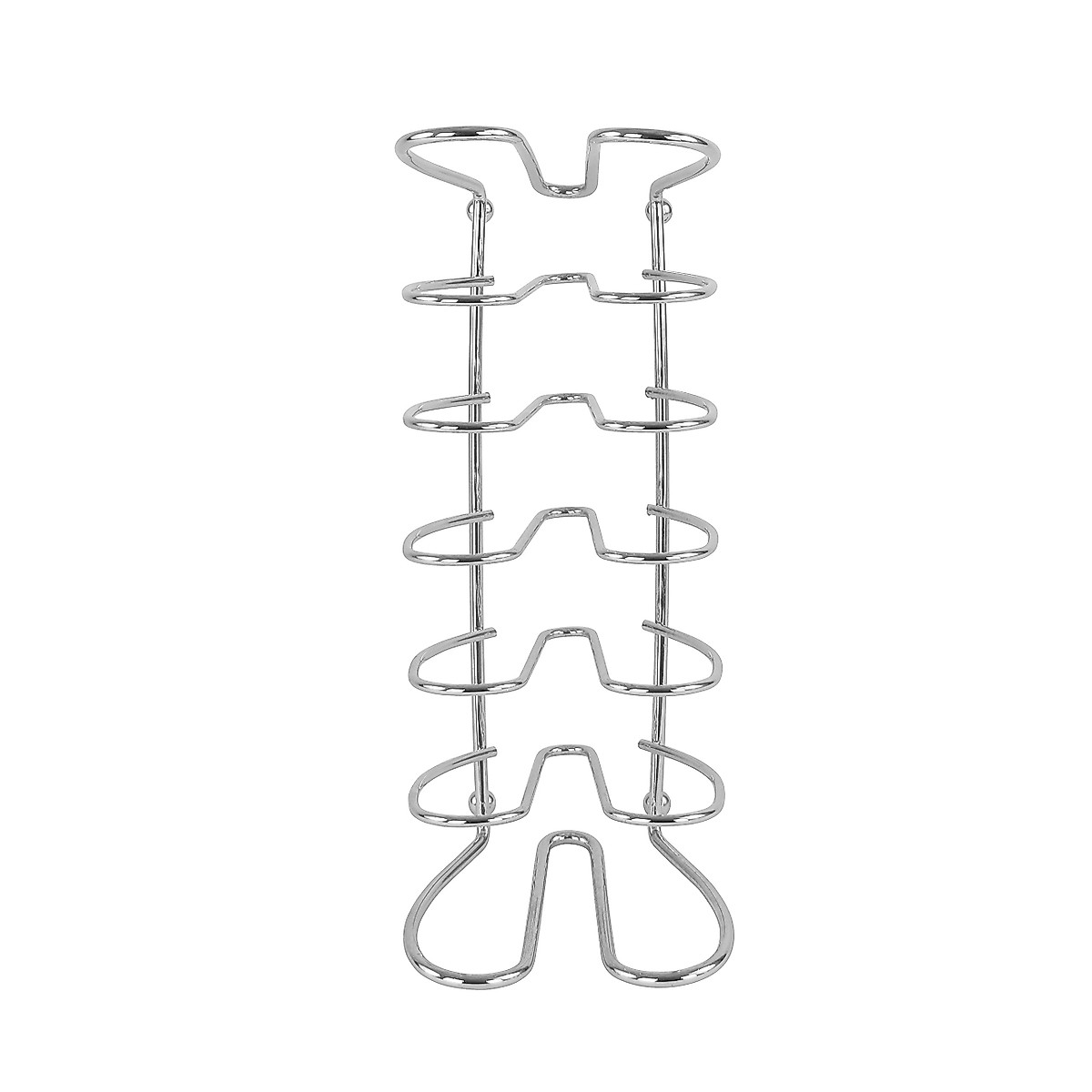 Spectrum Diversified Bloom Kitchen Lid Holder Organizer for Plates, Cutting Boards Bakeware, Cooling Racks, Pots & Pans, Serving Trays, and Reusable Containers, Chrome