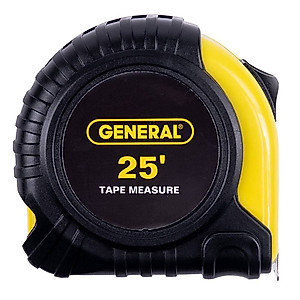 General Tools 25 Foot Tape Measure #WS-0901, Black