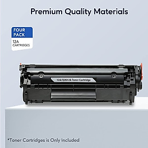 12A Toner Cartridge Replacement for HP 12A Q2612A Compatible with HP Laserjet 1020 1022 1012 1010 1015 1018 1022n 1022NW 3015 3030 3020 3050 3052 3055 M1005 M1319 M1319F Printer（2-Pack，Black）