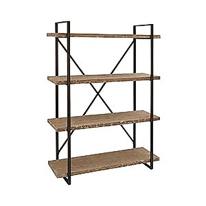 Deco 79 Wood 4 Shelves Shelving Unit, 47" x 14" x 67", Brown