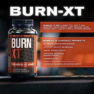 Burn-XT for Men & Women - Improve Focus & Increase Energy - Premium Acetyl L-Carnitine, Green Tea Extract, Capsimax Cayenne Pepper, & More - 30 Natural Veggie Pills