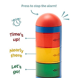 Kadams Visual Timer for Kids with Audio Alarm - Traffic Light Alarm for Kids, Teachers, Classroom, Home, Time Management Tool with Light Timer, 24hr Countdown, Pause Function, Auto Timer - Blue