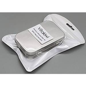 Vitakiwi Portable Silicone Carving Travel Tin Kit with Non-stick 5ml Concentrate Containers (Rainbow)