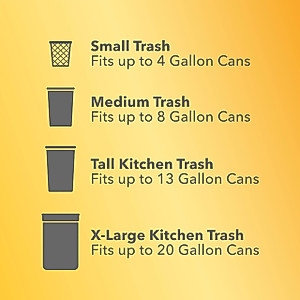 Glad ForceFlex MaxStrength with Clorox Tall Kitchen Trash Bags, 13 Gal, 34 Ct (Package May Vary)