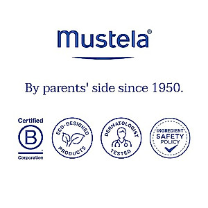 Mustela Stelatopia Eczema-Prone Skin Emollient Baby Face Cream - Face Moisturizer with Natural Avocado & Sunflower Oil - Fragrance-Free - 1.35 Fl Oz (Pack of 1)