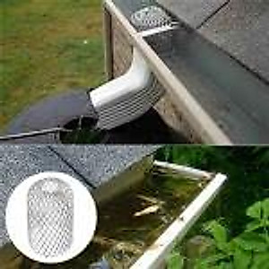 Aluminum Guard Filters, Expand Roof Gutter, Leaf Drains Colanders Filters, Drain Colanders Net Cover(4pcs)