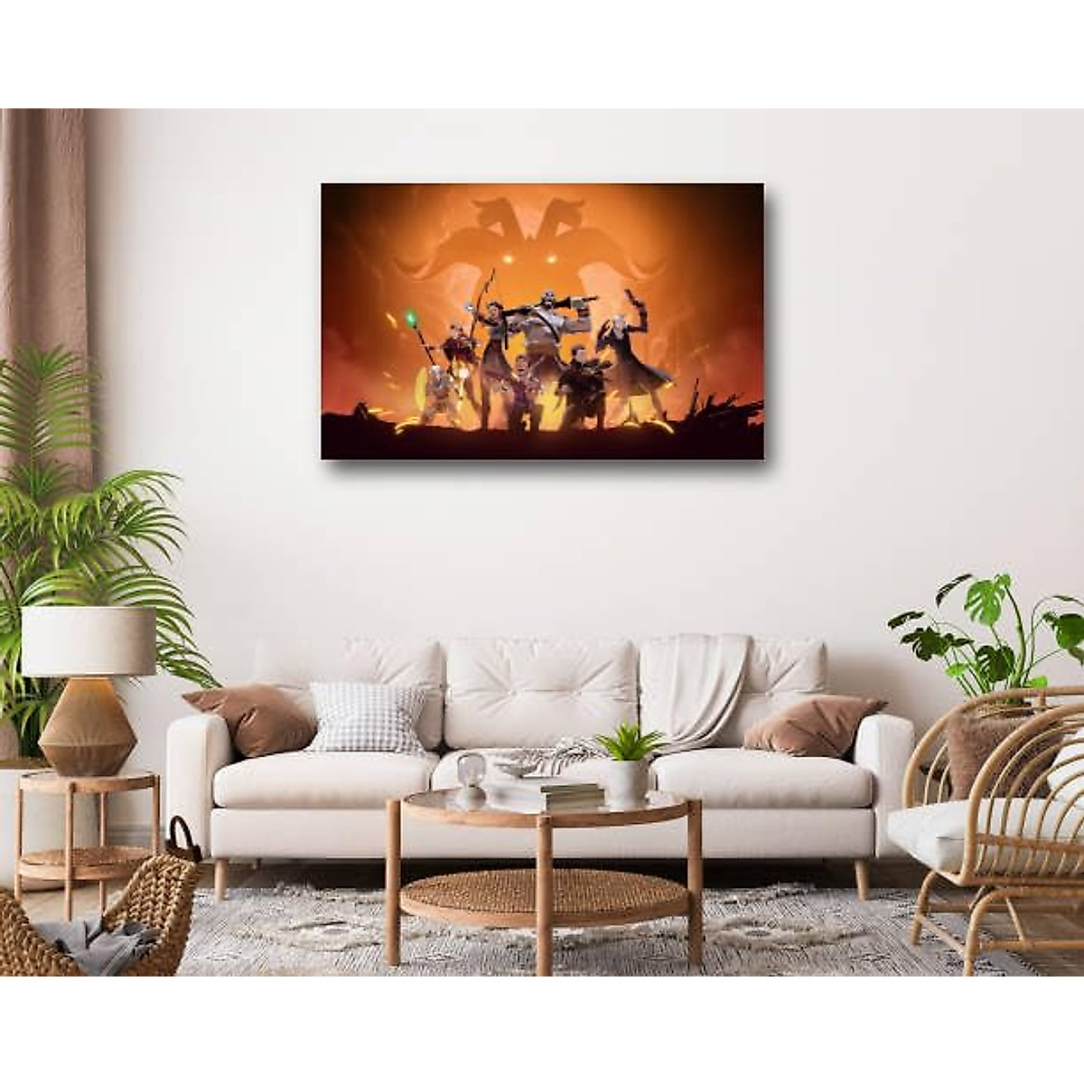 Legend of Vox Machina Poster, Fantasy Animated TV Series Show Posters, Livining Room Unframed Decor, Canvas Prints Wall Art Picture, Christmas Gift