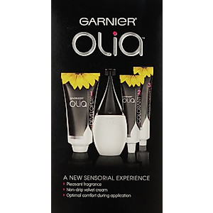 Garnier Olia Oil Powered Permanent Hair Color, 5.35 Medium Golden Mahogany