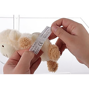 Apricot Lamb Baby Lovey Lamb Soft Rattle Toy, Plush Stuffed Animal for Newborn Soft Hand Grip Shaker Over 0 Months (Cream Lamb, 6 Inches)