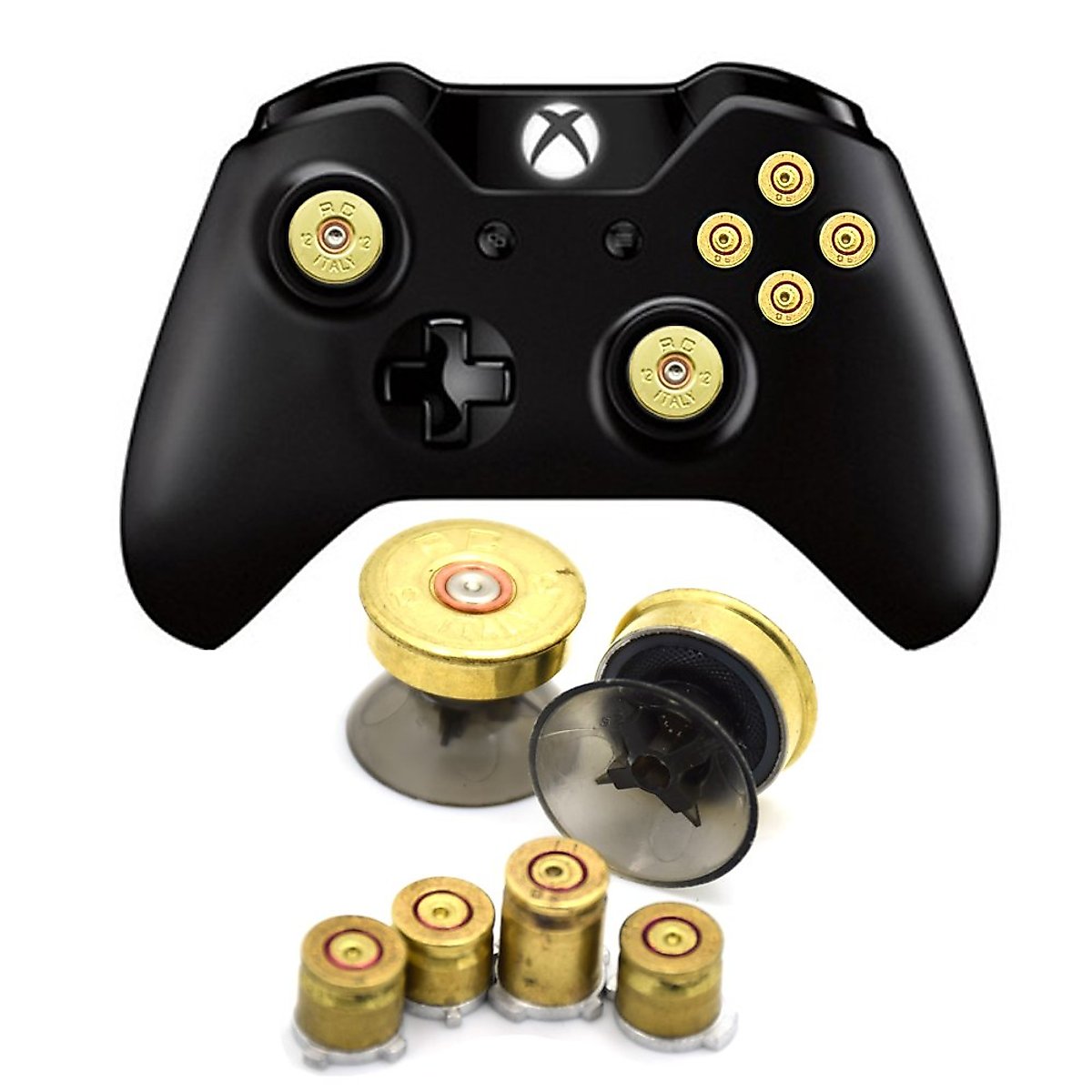YTTL Thumbsticks Bullet Buttons and Bullet ABXY Buttons Set Mod Kits for Xbox one / Xbox ONE Elite Controller