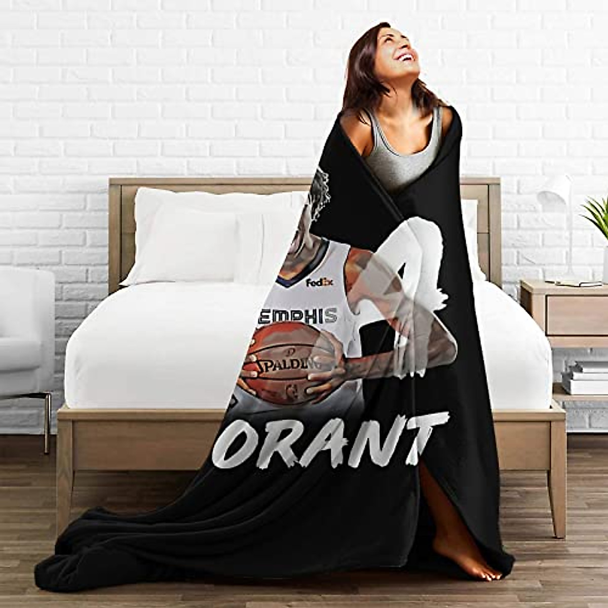 Flannel Blankets Ultra-Soft Cozy Warm Micro-Fleece Throw Lightweight Microfiber Bedding Blanket Ja Mor&A&N&T for Bed Couch Living Room All Seasons 50"X40"