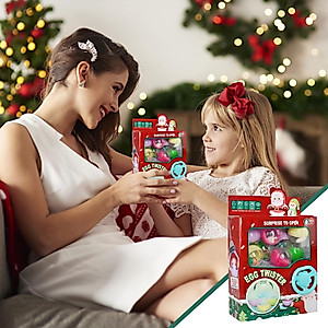 GBSELL Capsule Toy Machine, Xmas Lucky Gacha Machine, Christmas Desktop Interesting Lucky Draw Machine for Christmas Surprise