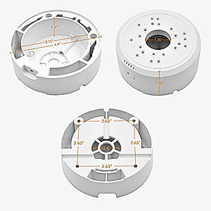 Camera Junction Box, Universal Security Camera Junction Box Mount Bracket,Security Camera Mounting Box,CCTV Junction Box for Arlo Solar Panel and Reolink Solar Panel (8pcs)