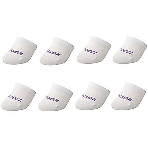 ZeroSock Womens Bamboo Viscose Toe Capper Socks With Grip (4 Pairs Per Box)