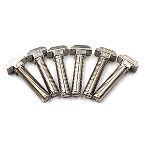 T Bolt Set Screw Bolt Fastener Tool for T-Slotted Aluminum Extrusion Nickel Plated Carbon Steel 40 Series M8X35mm 30PCS