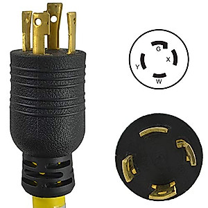 Conntek 20601 L14-30 4-Prong 30 Amp Generator Cord (25 Feet)