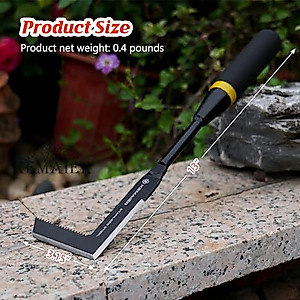 Kemaier Crack Weeder Tool Stainless Steel Versatile Weed Remover, Weeder, and Weed Puller for Heavy-Duty Garden Tasks