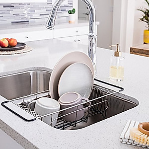 Better Houseware 1484.8 Over Sink Dish Drainer, 19.25 x 8.25 x 4.5, Stainless Steel