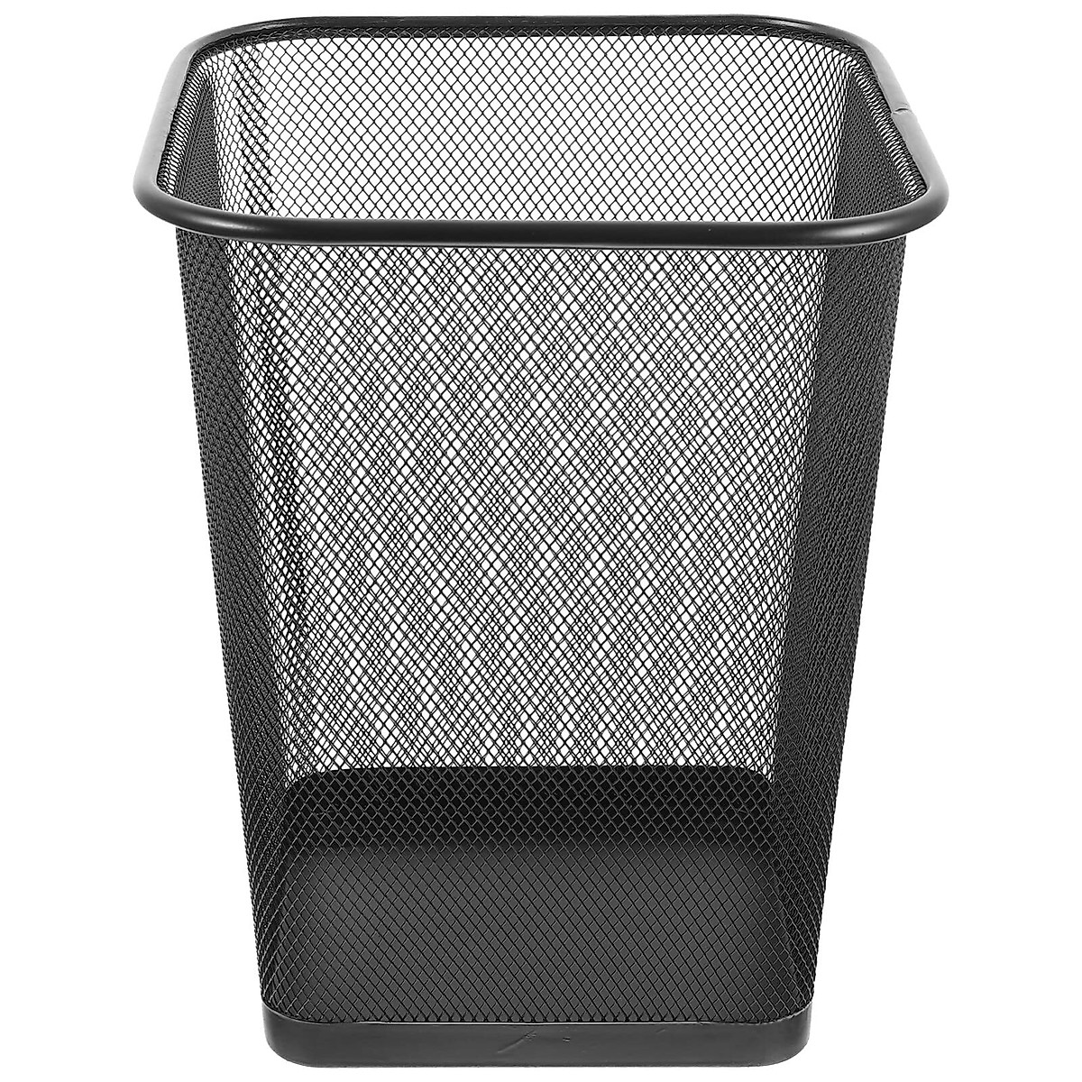 STOBOK Garbage Can Trash Can Kitchen Waste Container Desktop Trash Bin Round Waste Bin Mesh Wastebasket Office Wastebasket Vintage Recycle Bin Trash Rack Silk Screen Waste Paper Box Iron