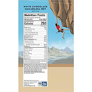 Clif Bar - White Chocolate Macadamia Nut Flavor - Made with Organic Oats - 9g Protein - Non-GMO - Plant Based - Energy Bars - 2.4 oz. (18 Pack)