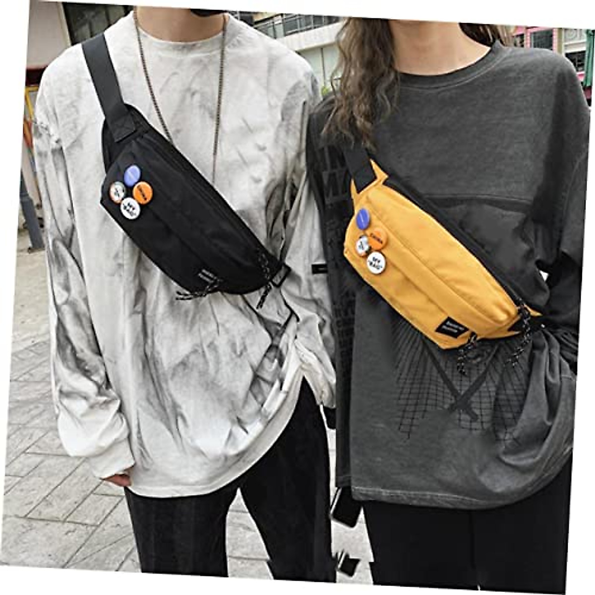 PACKOVE 1Pc Shoulder Bags waist bag for women crossbody bags for women trendy women hip bum bag casual belt bag belt bag for women Casual Bag chest shoulder bag badge man running nylon