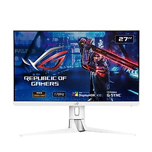 ASUS ROG Strix XG27AQ-W 27” 1440P HDR Gaming Monitor - White, QHD (2560 x 1440) (Renewed)