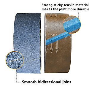 Belt Sander Paper, 4 x 36 Inch Sanding Belts, Zirconia Metal Sandpaper Belt, 8Pcs Sander Belts (2 Each of 40 60 80 120 Grits), Belt Sander Sandpaper for Metal, Wood, Cars, Furniture, Stainless Steel