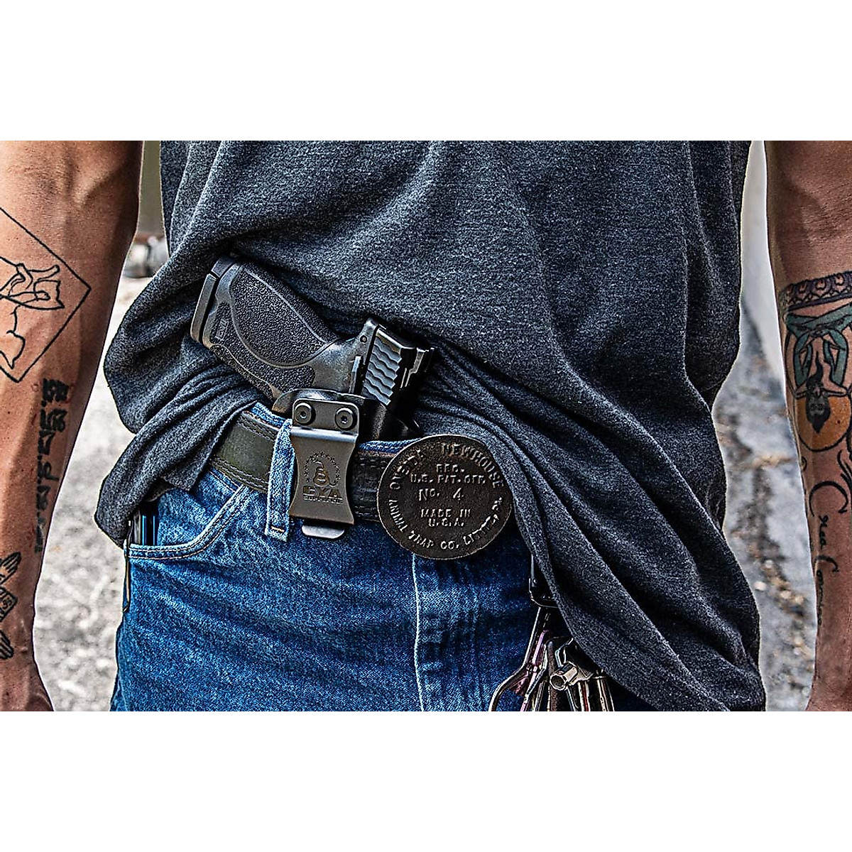 CYA Supply Co. Base Optics Ready (Black) Inside Waistband Holster IWB Veteran Owned Company Fits Taurus GX4 & GX4 Toro