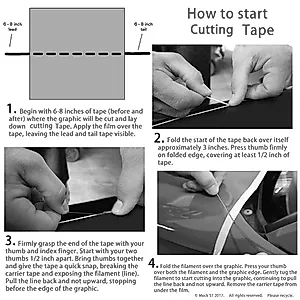 MOCK ST No-Knife Tape Design Line Finish Line Vinyl Wrap Cutting Tape 50m / 164 ft Roll