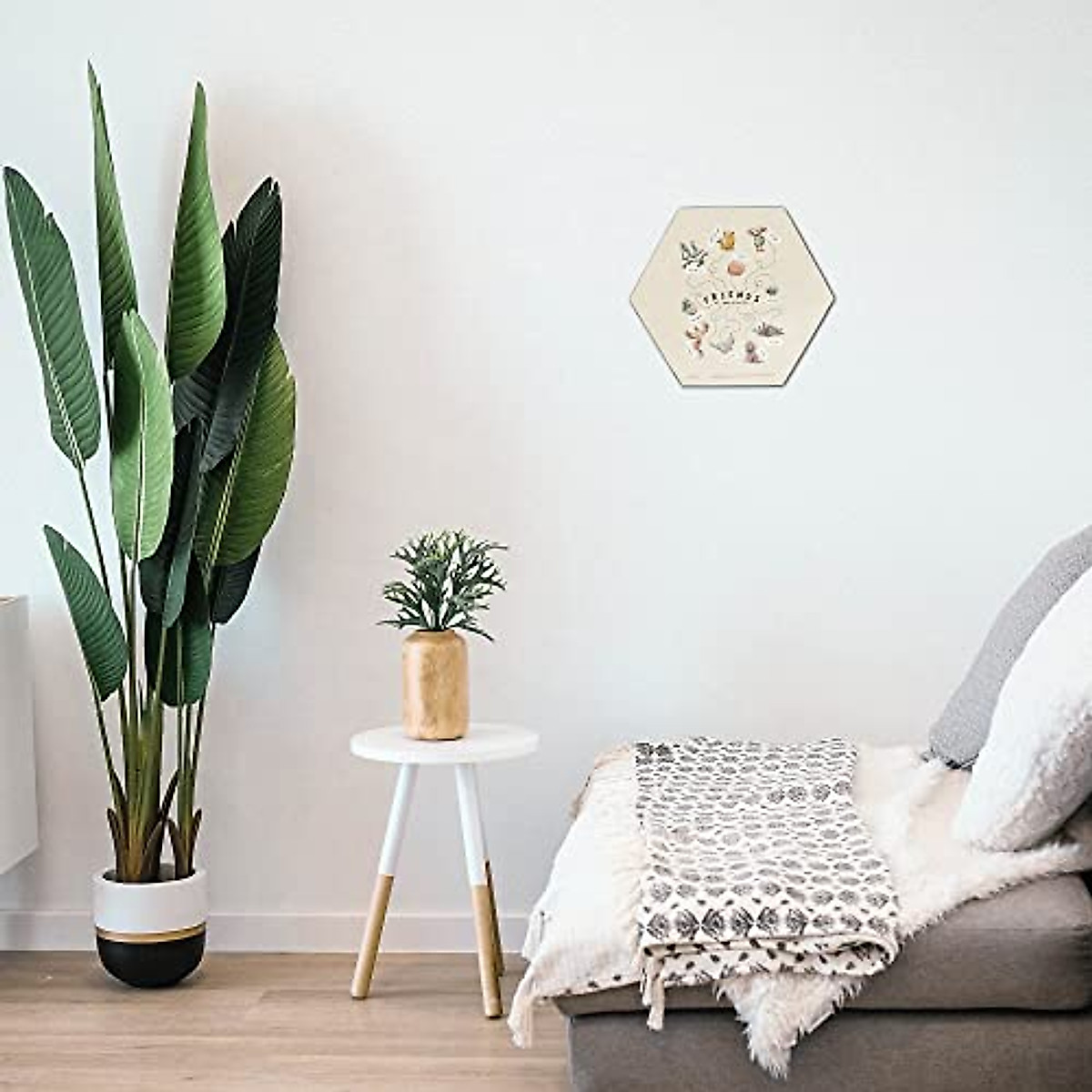 Harry Potter - Charming Vintage Friends Nursery - 11.5” X 10” Hexagon KNEXAGON Wood Print – Tabletop Display, Hang Alone or Connect to Other Pieces – Officially Licensed Collectible