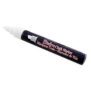 Uchida 483-C-0 Chisel Tip Bistro Window Chalk Marker, White