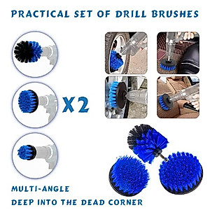 Amor En Casa 25Pcs Car Detailing Brush Set Auto Detailing Drill Brush Kit - Car Cleaning Tool Kit - Car Wash Brush for Interior Exterior Wheels Dashboard