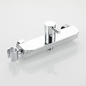 Bidet Sprayer Kit for Toilet Chrome Wall Mounted Bidet Attachment Faucet Single Handle Hot and Cold Bathroom Toilet Bidet Mixer Spray Kit,Shower Hose