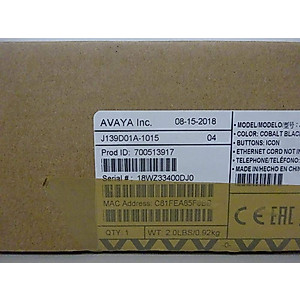 Avaya J139 700513916 12 Key Self-Labeling Color Gigabit VoIP Telephone
